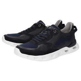 Sneaker Sioux "Noxolan-701", Herren, Gr. 40 (UK 6 1/2), blau (dunkelblau), Obermaterial: 80% Kalbsleder CAL. 20% Textilmaterial TEXMAT. 100% Gummi rubber., Schuhe Sneaker