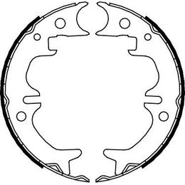 TRISCAN Bremsbackensatz, Feststellbremse 810013030 f&uuml;r TOYOTA