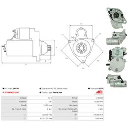 AS-PL Starter s6044 f&uuml;r TOYOTA VW