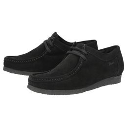Schn&uuml;rschuh Sioux "Grashopper-D-015", Damen, Gr. 36 (UK 3 1/2), schwarz, Obermaterial: 100% Kalbsveloursleder CAVL. 100% Naturkautschuk NaRubber., Schuhe Schn&uuml;rschuh