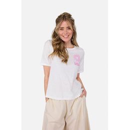LIEBLINGSST&Uuml;CK LIEBLINGSST&Uuml;CK Shirt "Colbie" in Wei&szlig;/ Pink - 51% | Gr&ouml;&szlig;e XL | Damen-tops