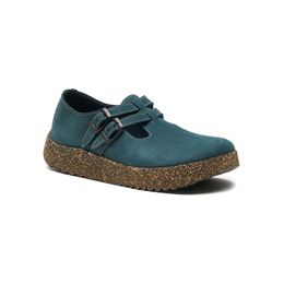 Comfortfusse Leder-Slipper in Blau - 58% | Gr&ouml;&szlig;e 39 | Damen-schuhe-halbschuhe