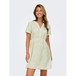 Jacqueline de Yong JDY Kleid "Troya" in Hellgr&uuml;n/ Wei&szlig; - 33% | Gr&ouml;&szlig;e L | Damen-kleider