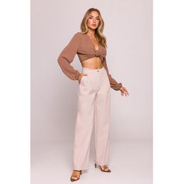 made of emotion Marlenehose in Creme - 64% | Gr&ouml;&szlig;e XL | Damenhosen