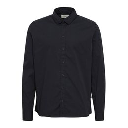 Langarmhemd Blend "Langarmhemd BHBoxwell", Herren, Gr. S, N-Gr, schwarz, Obermaterial: 97% Baumwolle CO. 3% Elasthan EL., Hemden