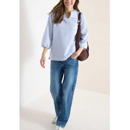 Cecil Bluse in Hellblau/ Wei&szlig; - 40% | Gr&ouml;&szlig;e S | Damen-blusen