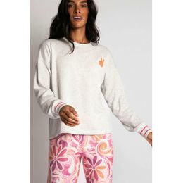 PJ Salvage Pyjama-Oberteil in Grau - 48% | Gr&ouml;&szlig;e L | Damen-sweatshirts-jacken