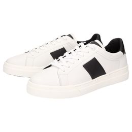 Sneaker Sioux "Berniro-700", Herren, Gr. 41 (UK 7), wei&szlig;, Obermaterial: 100% Kalbsleder CAL. 100% Gummi rubber., Schuhe Sneaker