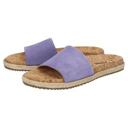 Pantolette Sioux "Aoriska-700", Damen, Gr. 36 (UK 3 1/2), lila, Obermaterial: 100% Kalbsveloursleder CAVL. 100% Gummi rubber., Schuhe Pantolette