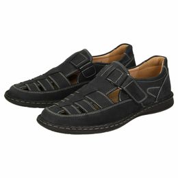 Sandale Sioux "Elcino-191", Herren, Gr. 39 (UK 5 1/2), braun, Obermaterial: 100% Kalbsnubukleder CANU. 100% Polyurethan PU., Schuhe Sandale