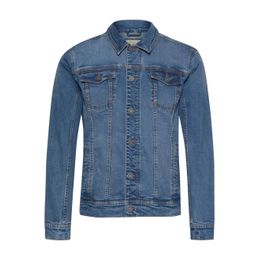 Jeansjacke Blend "Jeansjacke BHNaril", Herren, Gr. M, grau (denim middle blau), Obermaterial: 98% Baumwolle CO. 2% Elasthan EL., Jacken Jeansjacke