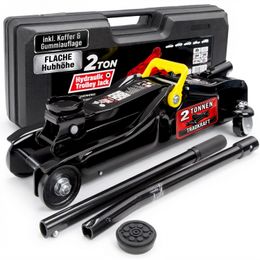 Deuba Wagenheber Schwarz 2t 85-330mm inkl Koffer