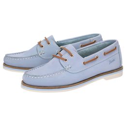Schn&uuml;rschuh Sioux "Nakimba-700", Damen, Gr. 36 (UK 3 1/2), blau (hellblau), Obermaterial: 100% Rindnubukleder CNU. 100% Gummi rubber., Schuhe Schn&uuml;rschuh