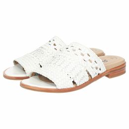 Pantolette Sioux "Cosinda-703", Damen, Gr. 41 (UK 7), wei&szlig;, Obermaterial: 100% Ziegenleder goatskin. 100% Gummi rubber., Schuhe Pantolette