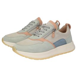 Sneaker Sioux "Sunivla-702-J", Damen, Gr. 36 (UK 3 1/2), gr&uuml;n (hellgr&uuml;n), Obermaterial: 100% Lammveloursleder LAVL. 100% Gummi rubber., Schuhe Sneaker