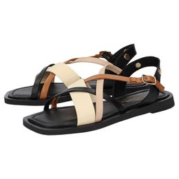 Sandale Sioux "Molsirka-701", Damen, Gr. 41 (UK 7), braun (hellbraun), Obermaterial: 100% Kalbsnappaleder CANA. 100% Gummi rubber., Schuhe Sandale