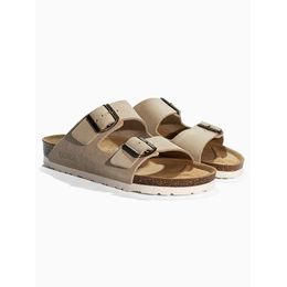 BACKSUN Pantoletten "Bali" in Beige - 68% | Gr&ouml;&szlig;e 36 | Damen-pantoletten