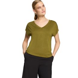 T-Shirt Zero "Damen mit V-Ausschnitt", Damen, Gr. 34, fir gr&uuml;n, Jersey, Obermaterial: 55% Viskose, 45% Polyester, figurumspielend normal, V-Ausschnitt, Shirts T-Shirt, Material