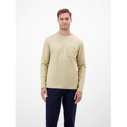 Sweatshirt Lerros "Herren Sweatshirt - clean, soft und smart", Herren, Gr. L, foam wei&szlig;, 85% Baumwolle, 13% Polyester, 2% Elasthan, Sweatshirts Sweatshirt