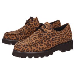 Schn&uuml;rschuh Sioux "Meredira-752-H", Damen, Gr. 37.5 (UK 4 1/2), braun, Obermaterial: 100% Ziegenveloursleder GOVL. 100% Gummi rubber., Schuhe Schn&uuml;rschuh