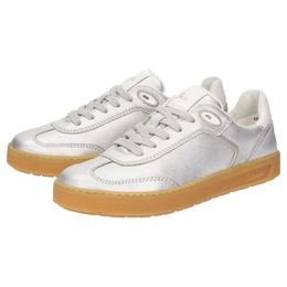 Sneaker Sioux "Tedroso-DA-705", Damen, Gr. 36 (UK 3 1/2), silber, Obermaterial: 100% Ziegenleder goatskin. 100% Gummi rubber., Schuhe Sneaker