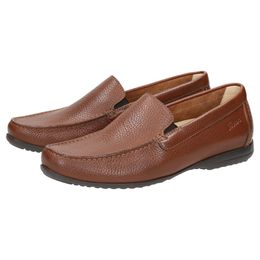 Slipper Sioux "Gilles-H", Herren, Gr. 48,5 (UK 13), braun (cognac), Obermaterial: 100% Rindsleder Leather cow. 100% Gummi rubber., Schuhe Slipper