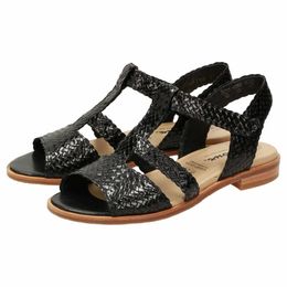 Sandale Sioux "Cosinda-702", Damen, Gr. 36 (UK 3 1/2), schwarz, Obermaterial: 100% Ziegenleder goatskin. 100% Gummi rubber., Schuhe Sandale