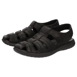 Sandale Sioux "Lutalo-702", Herren, Gr. 40 (UK 6 1/2), schwarz, Obermaterial: 100% Kalbsleder CAL. 100% Polyurethan PU., Schuhe Sandale
