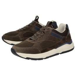 Sneaker Sioux "Rogerlino-700-H", Herren, Gr. 39.5 (UK 6), braun, Obermaterial: 80% Kalbsveloursleder CAVL. 20% Textilmaterial TEXMAT. 100% Gummi rubber., Schuhe Sneaker