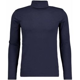 Rundhalspullover Ragman, Herren, Gr. 52, marineblau, Jersey, 96% Baumwolle 4% Elasthan, Pullover Rundhalspullover