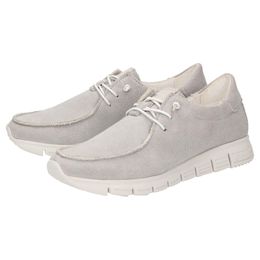 Schn&uuml;rschuh Sioux "Mokrunner-D-007", Damen, Gr. 38UK5, grau (hellgrau), Obermaterial: 100% Textilmaterial TEXMAT. 100% Gummi rubber., Schuhe Schn&uuml;rschuh