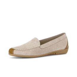 Mokassin Gabor "Mokassin", Damen, Gr. 38,5, beige, Schuhe Mokassin