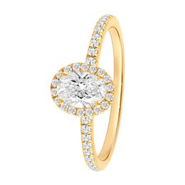 Diamantring ONE ELEMENT "Ring aus 585 Gold" Gr. 52, gold, Fingerringe, Damen, 52, 0,77, Gold, Diamantring, 41 Lab Grown Diamanten 0,77 ct