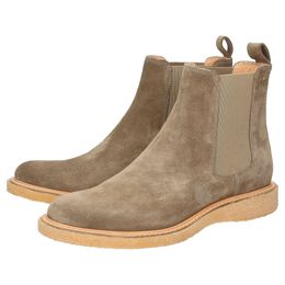 Stiefelette Sioux "Apollo-023", Damen, Gr. 46.5 (UK 11 1/2), blau (dunkelblau), Obermaterial: 100% Kalbsveloursleder CAVL. 100% Naturkautschuk NaRubber., Schuhe Stiefelette