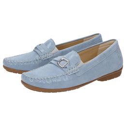 Slipper Sioux "Cortizia-723-H", Damen, Gr. 36 (UK 3 1/2), blau, Obermaterial: 50% Ziegenleder goatskin. 50% Ziegenveloursleder GOVL. 100% Gummi rubber., Schuhe Slipper