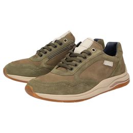 Sneaker Sioux "Turibio-713-J", Herren, Gr. 44 (UK 9 1/2), gr&uuml;n (dunkelgr&uuml;n), Obermaterial: 50% Kalbsveloursleder CAVL. 50% Kalbsnubukleder CANU. 100% Gummi rubber., Schuhe Sneaker