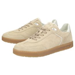 Sneaker Sioux "Tedroso-708", Herren, Gr. 40 (UK 6 1/2), beige, Obermaterial: 100% Kalbsveloursleder CAVL. 100% Gummi rubber., Schuhe Sneaker