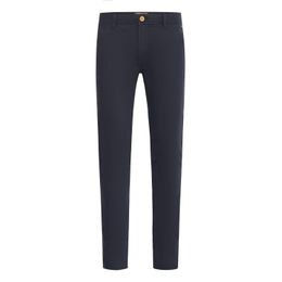Chinohose Blend "Chinohose BHNatan", Herren, Gr. 28, L&auml;nge 32, blau (schwarz navy blau), Obermaterial: 98% Baumwolle CO. 2% Elasthan EL., Hosen Chinohose