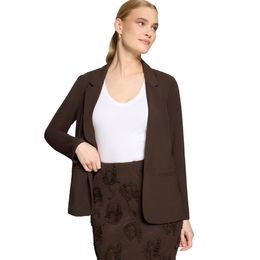 Jackenblazer Zero "Damen gerader Schnitt", Damen, Gr. 34, chocolate plum, Obermaterial: 100% Polyester, l&auml;ssig geschnitten normal, Blazer, Material