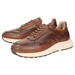 Sneaker Sioux "Kavikano-700", Herren, Gr. 40 (UK 6 1/2), braun (cognac), Obermaterial: 100% Kalbsleder CAL. 100% Gummi rubber., Schuhe Sneaker