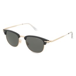 Montblanc MB0364S | Herren-Sonnenbrille | Fassung: Vollrand, Eckig, Metall, Schwarz | Glasfarbe: Grau