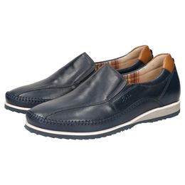 Slipper Sioux "Hajoko-700", Herren, Gr. 39.5 (UK 6), blau, Obermaterial: 100% Kalbsleder CAL. 100% Gummi rubber., Schuhe Slipper