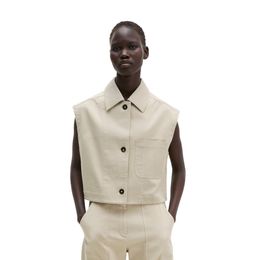 Marc O'Polo Anzugweste MARC O'POLO "aus Baumwoll-Twill-Stretch", Damen, Gr. 32, linen beige, Obermaterial: 97% Baumwolle, 3% Elasthan, unifarben, regular fit, Westen Anzugweste