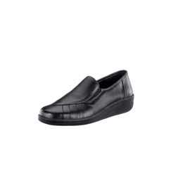 Slipper Aco, Damen, Gr. 38, schwarz, Glattleder, Schuhe Slipper
