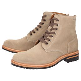 Stiefelette Sioux "Tils bootie 003", Damen, Gr. 40 (UK 6 1/2), beige, Obermaterial: 100% Kalbsveloursleder CAVL. 100% Gummi rubber., Schuhe Stiefelette