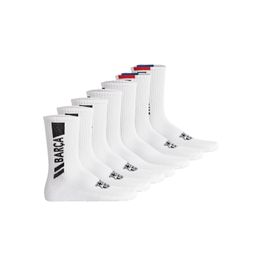 Kurzsocken FC Barcelona "Socken FCB Crew Socks 7-Pack 7er Pack", Herren, Gr. 35-38, wei&szlig;, Obermaterial: 80% Baumwolle CO. 18% Polyamid PA. 2% Elasthan EL., Socken