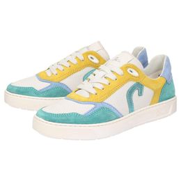 Sneaker Sioux "Tedroso-DA-702", Damen, Gr. 42UK8, bunt (mehrfarbig), Obermaterial: 50% Kalbsveloursleder CAVL. 50% Lammnappaleder LANA. 100% Gummi rubber., Schuhe Sneaker