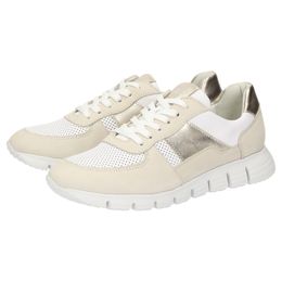 Sneaker Sioux "Mokrunner-D-018", Damen, Gr. 36 (UK 3 1/2), beige, Obermaterial: 40% Kalbsnubukleder CANU. 30% Lammnappaleder LANA. 30% Ziegenleder goatskin. 100% Gummi rubber., Schuhe Sneaker