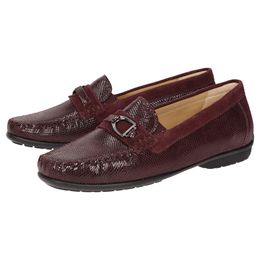 Slipper Sioux "Cortizia-723-H", Damen, Gr. 37.5 (UK 4 1/2), rot (dunkelrot), Obermaterial: 50% Ziegenleder goatskin. 50% Ziegenveloursleder GOVL. 100% Gummi rubber., Schuhe Slipper