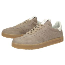 Sneaker Sioux "Tedroso-711", Herren, Gr. 41 (UK 7), braun (hellbraun), Obermaterial: 100% Kalbsnubukleder CANU. 100% Gummi rubber., Schuhe Sneaker